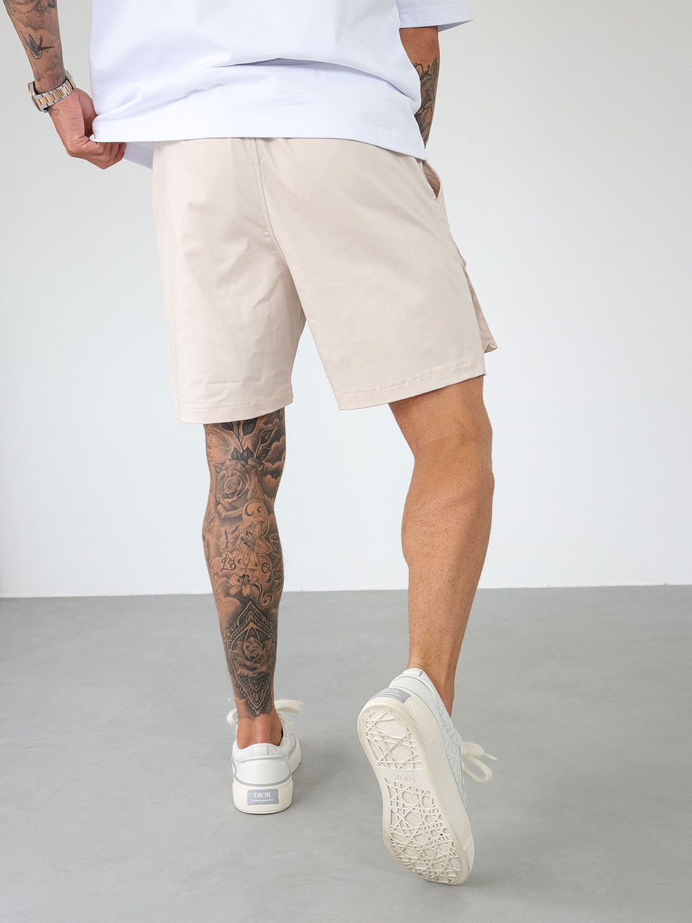 Beige Cargo Shorts V2 – CARPE OMNIA UK